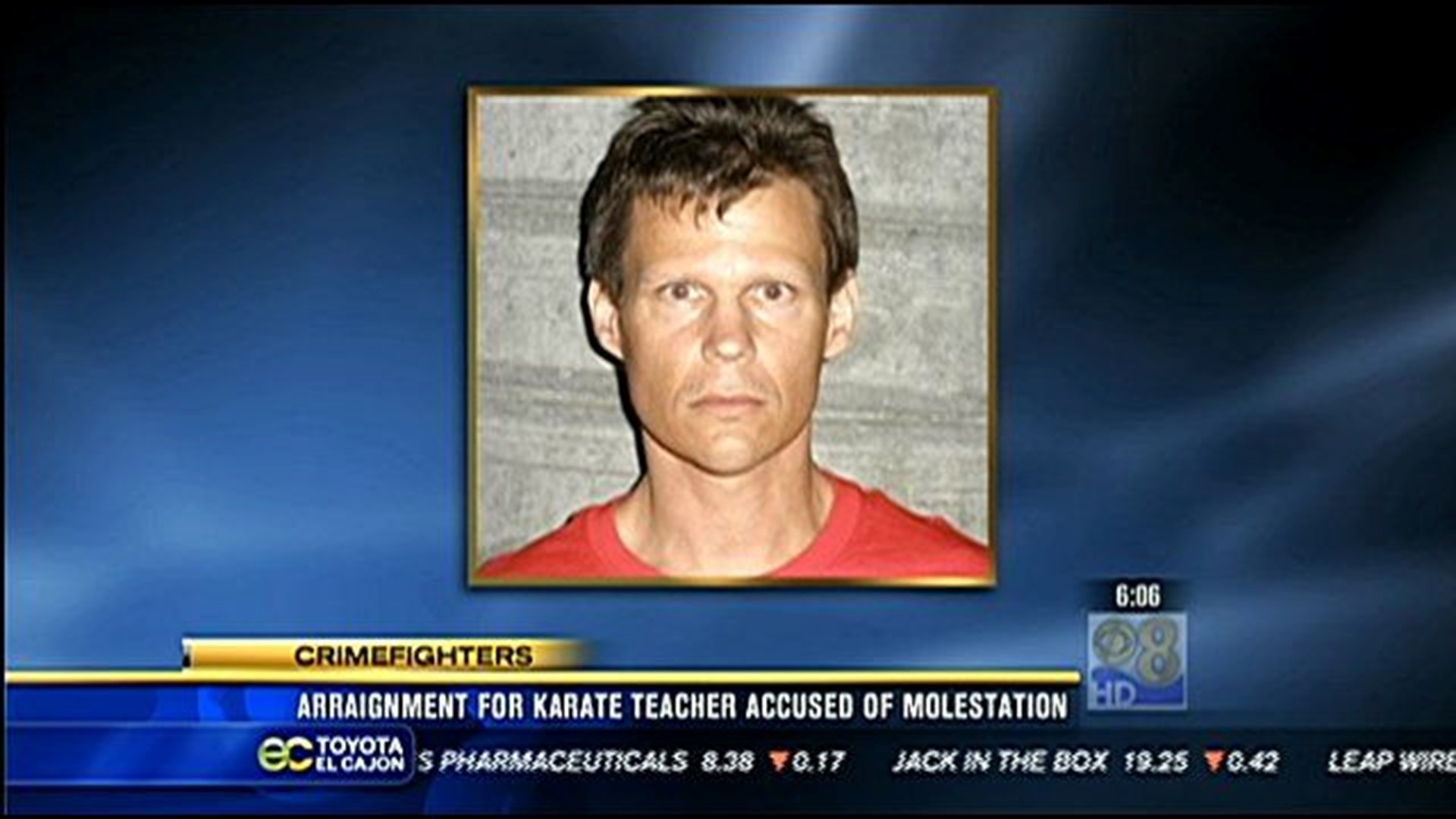 Arraignment for karate teacher accused of molestation | cbs8.com