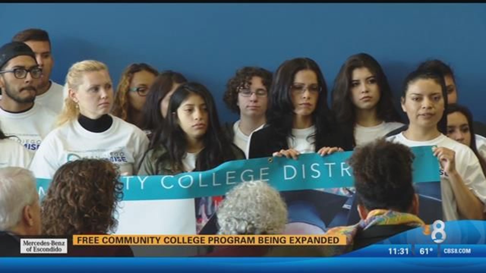 Free community college program being expanded | cbs8.com