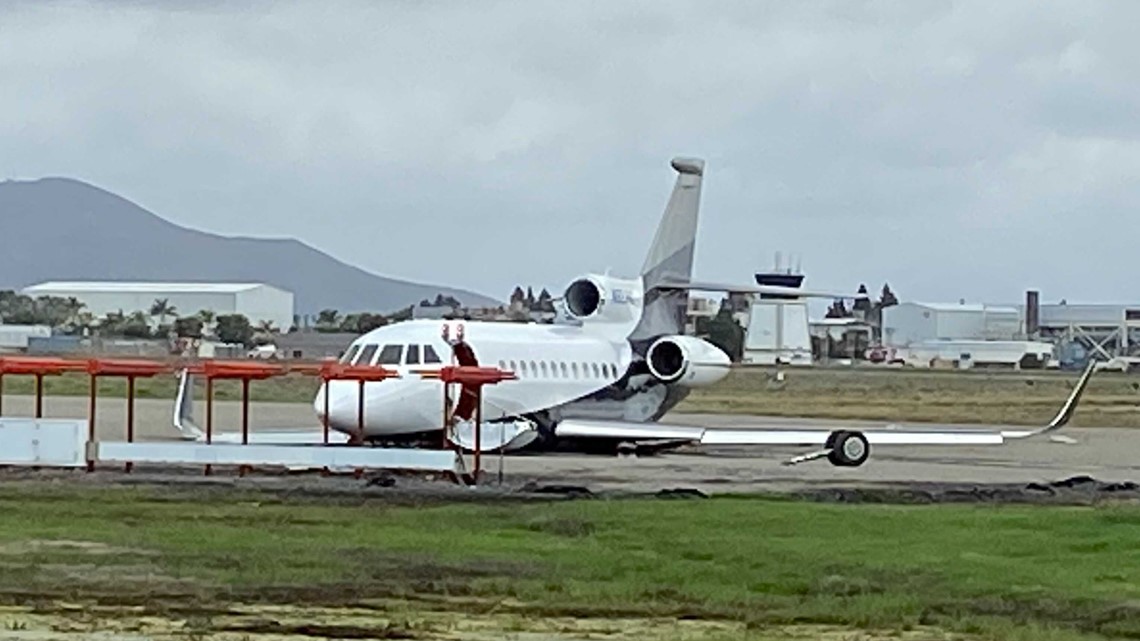 Five escape injury in jet crash at Montgomery Field | cbs8.com