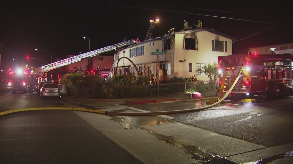Residents evacuated after fire at Linda Vista apartment complex | cbs8.com