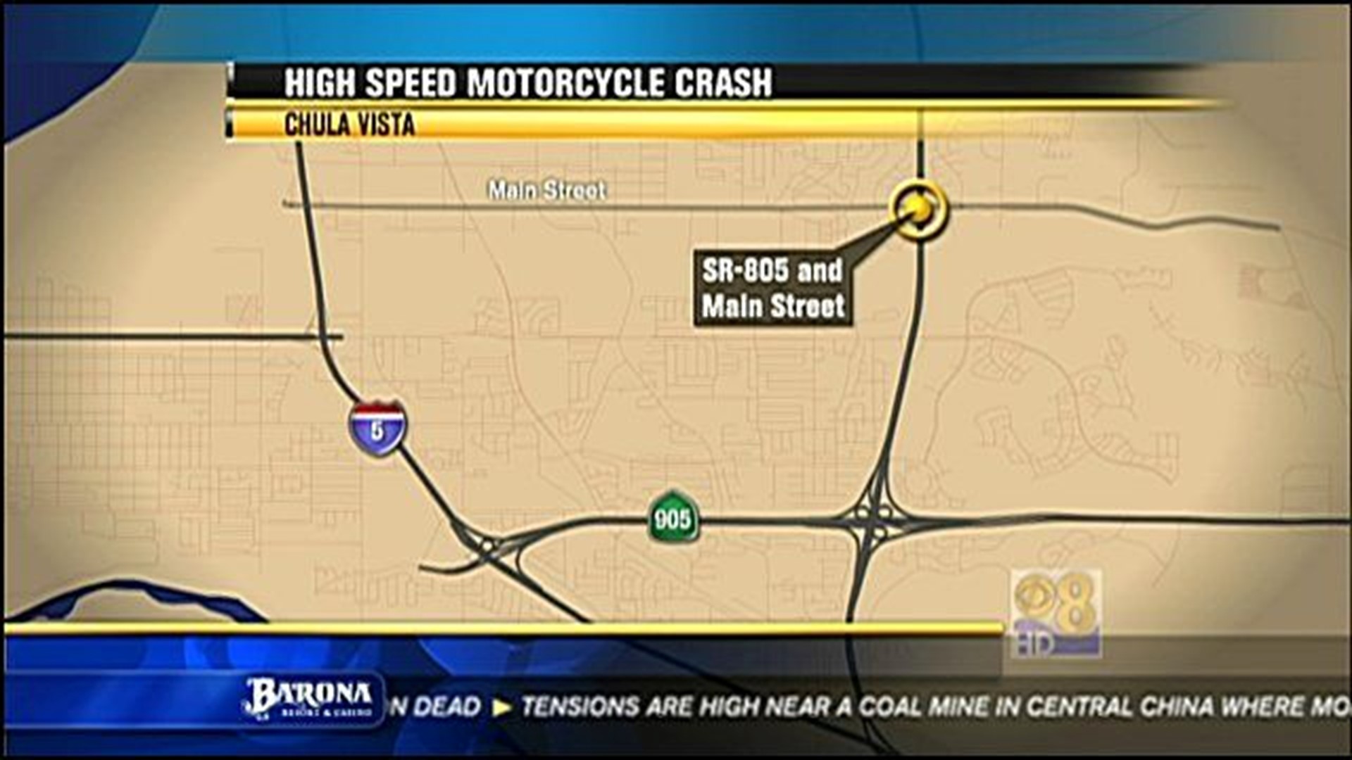 High speed Chula Vista motorcycle crash ends in death | cbs8.com