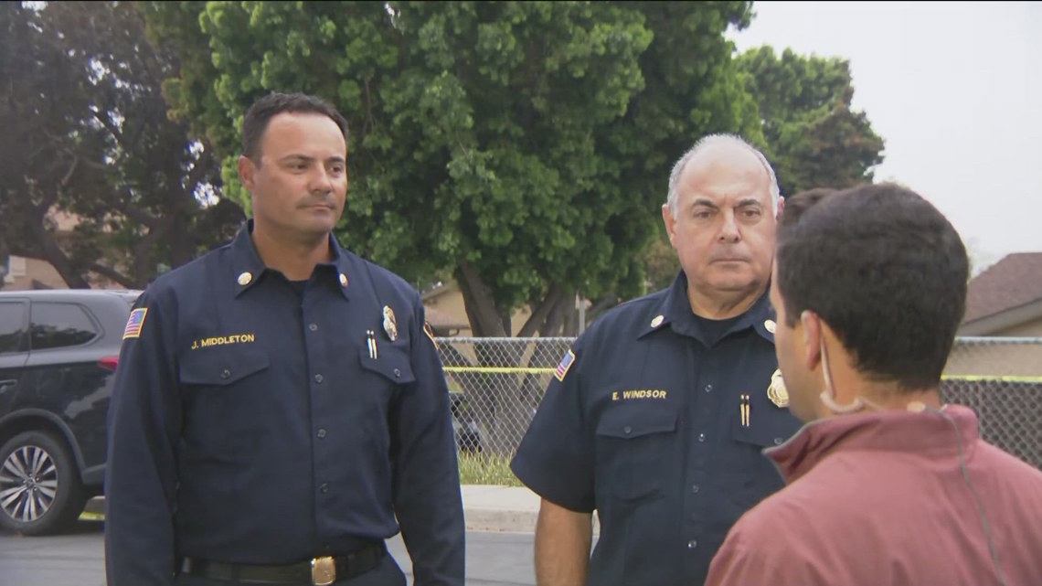 San Diego Firefighters share their experience when arriving at plane ...