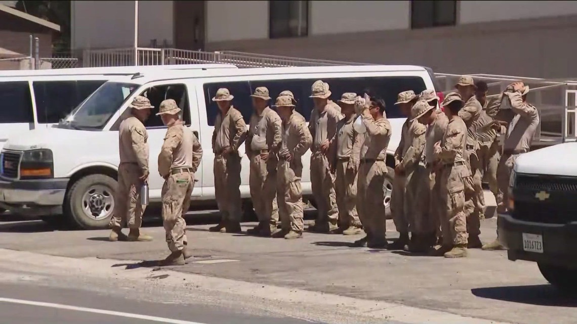 Marines deployed at the Campo Border Patrol Station | cbs8.com