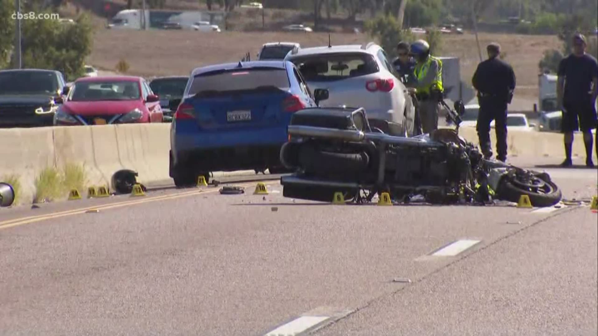 CHP officer injuried in Tuesday collision | cbs8.com