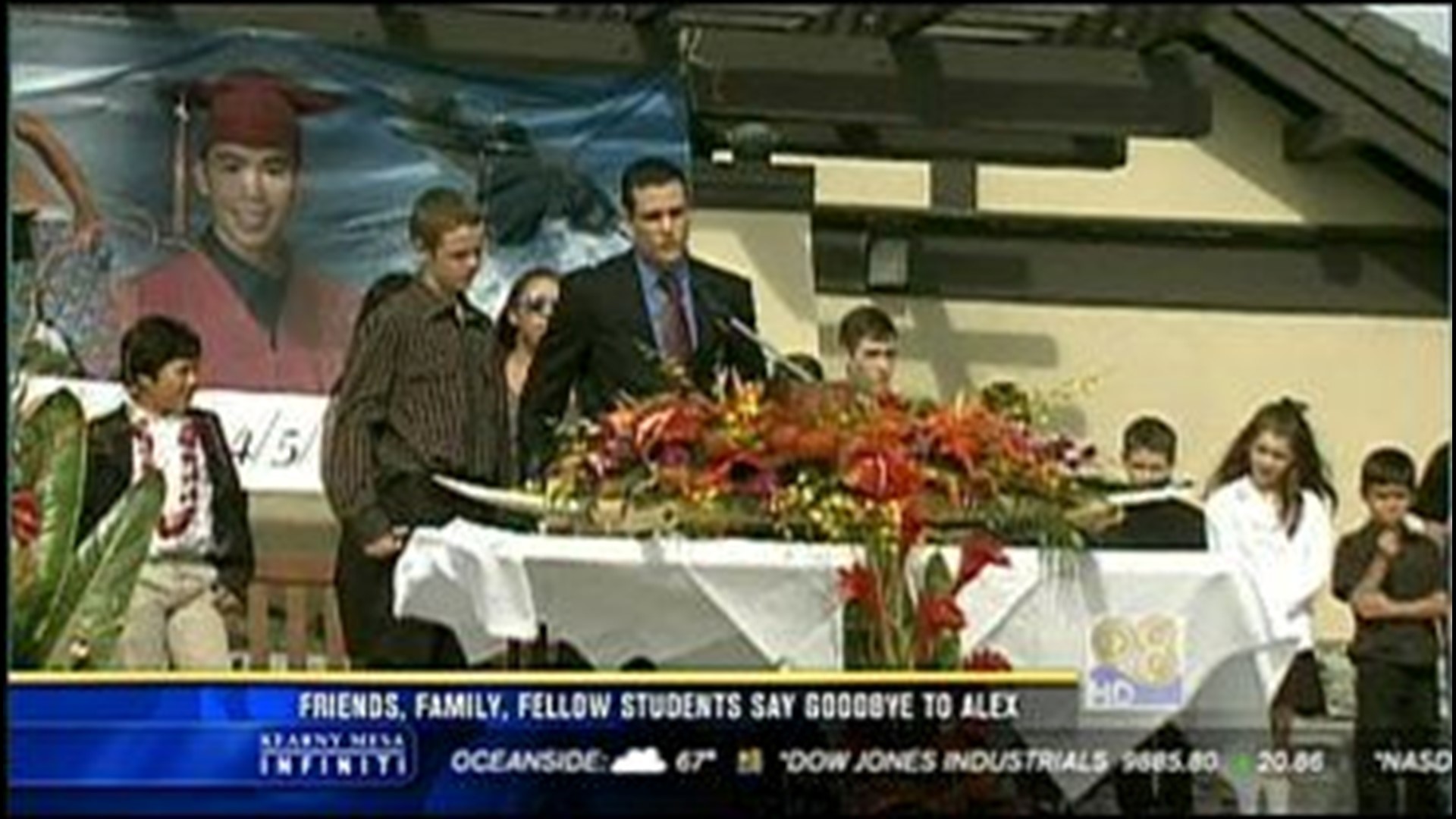 Friends and family say goodbye to teen killed in crash | cbs8.com