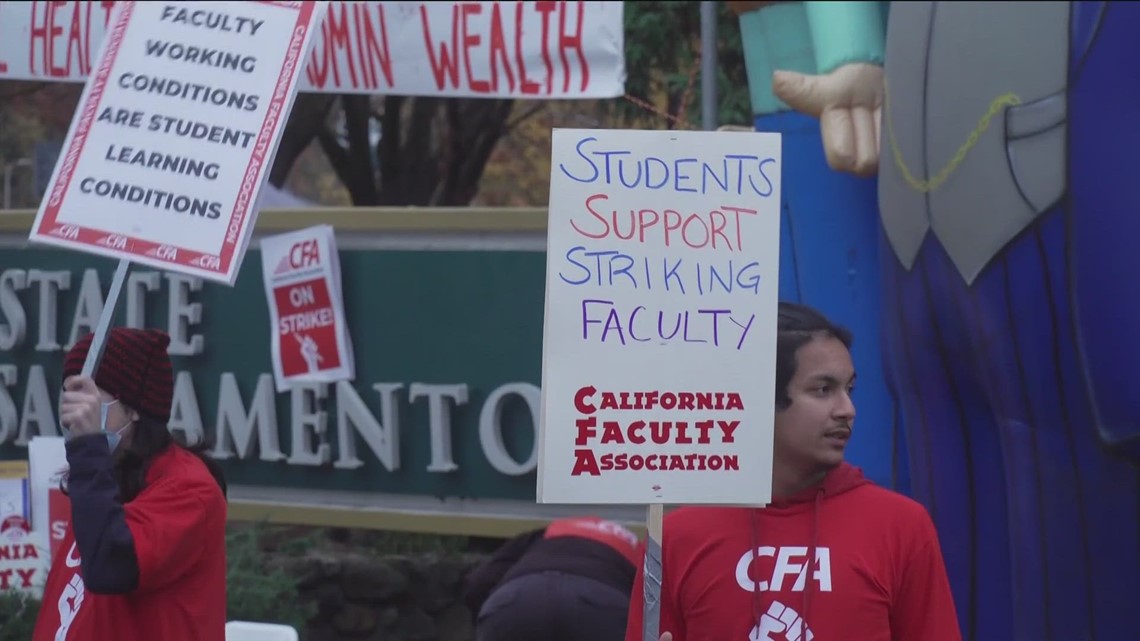 Unprecedented strike by CSU faculty members set to begin Monday | cbs8.com