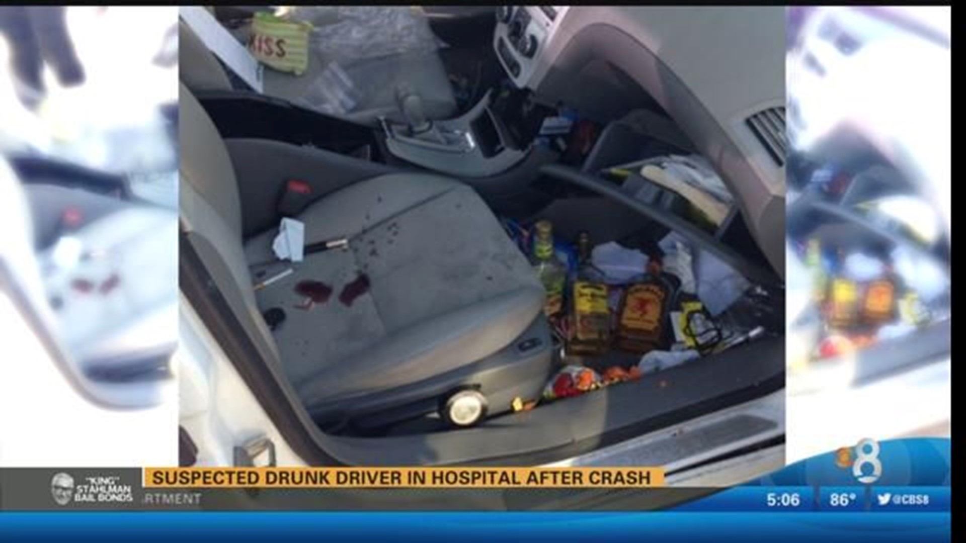 Suspected Drunk Driver In Hospital After Crash Cbs8