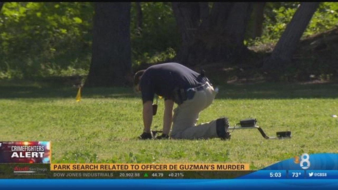 Park search related to officer De Guzman's murder | cbs8.com