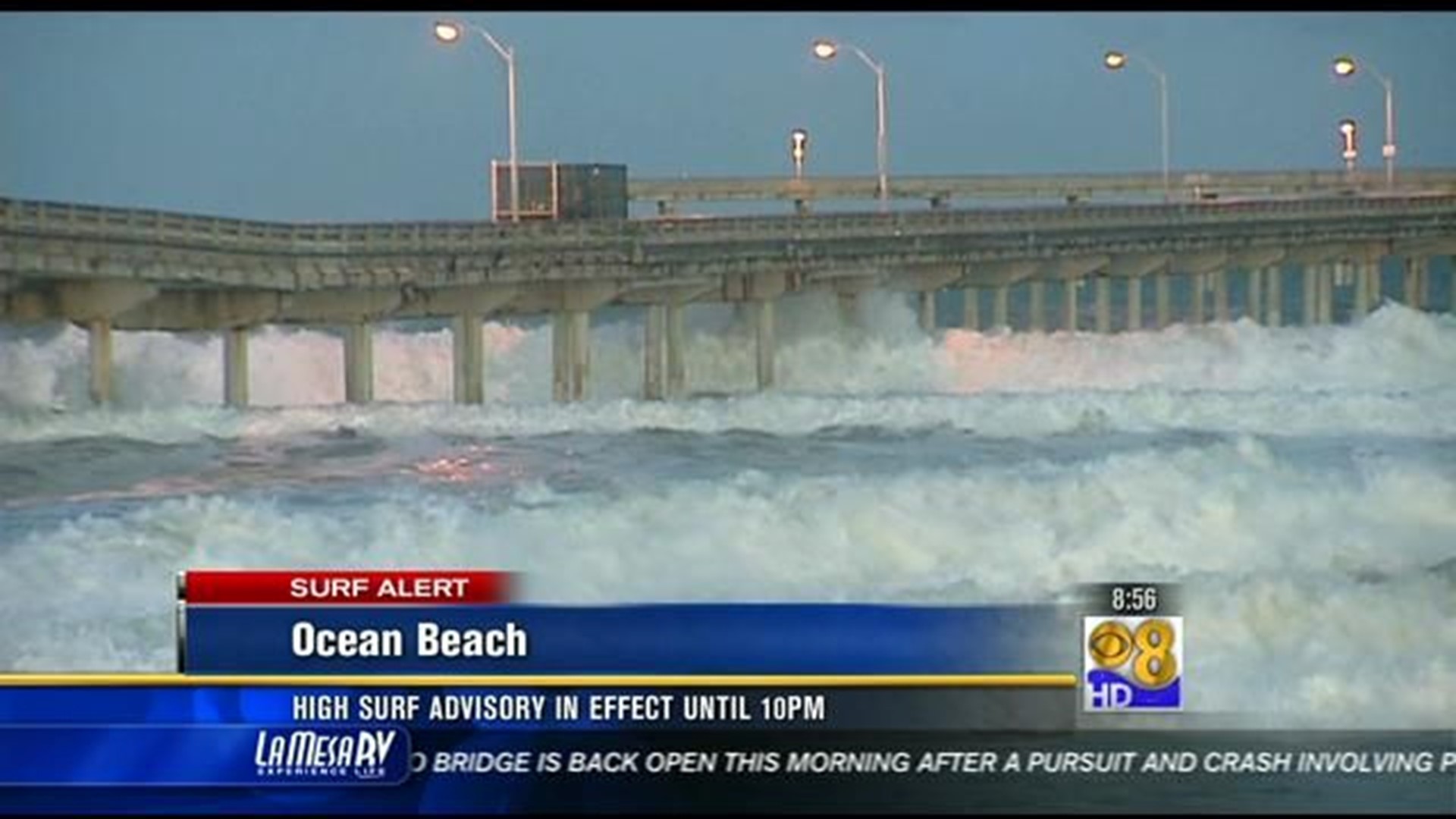 High surf advisory in effect until 10pm | cbs8.com