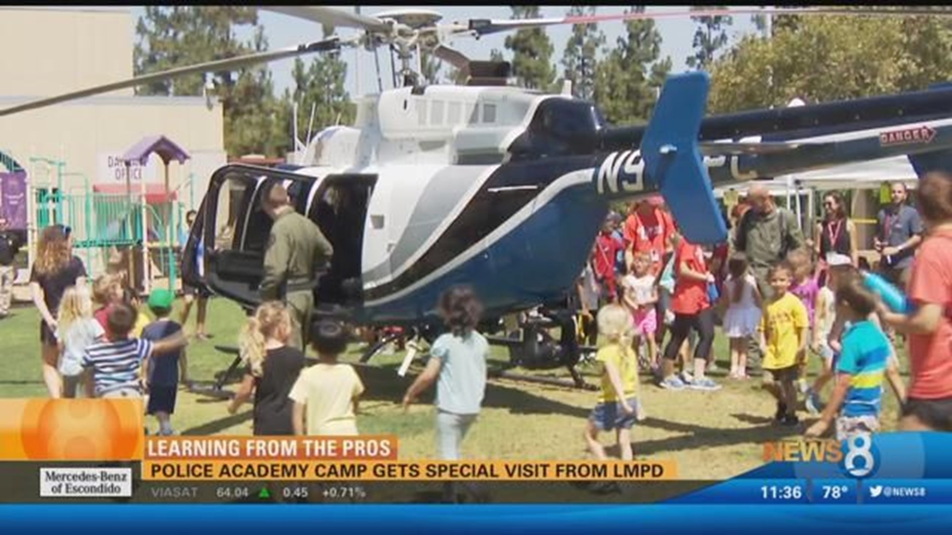 Police Academy camp gets a special visit from ASTREA pilots | cbs8.com