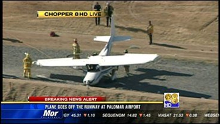 Plane Goes Off Runway At Palomar Airport | cbs8.com