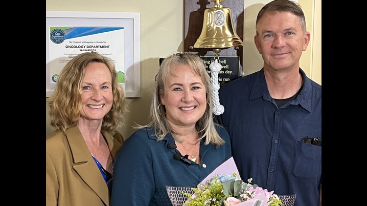 Cancer survivor rings the bell after the fight of her life | cbs8.com