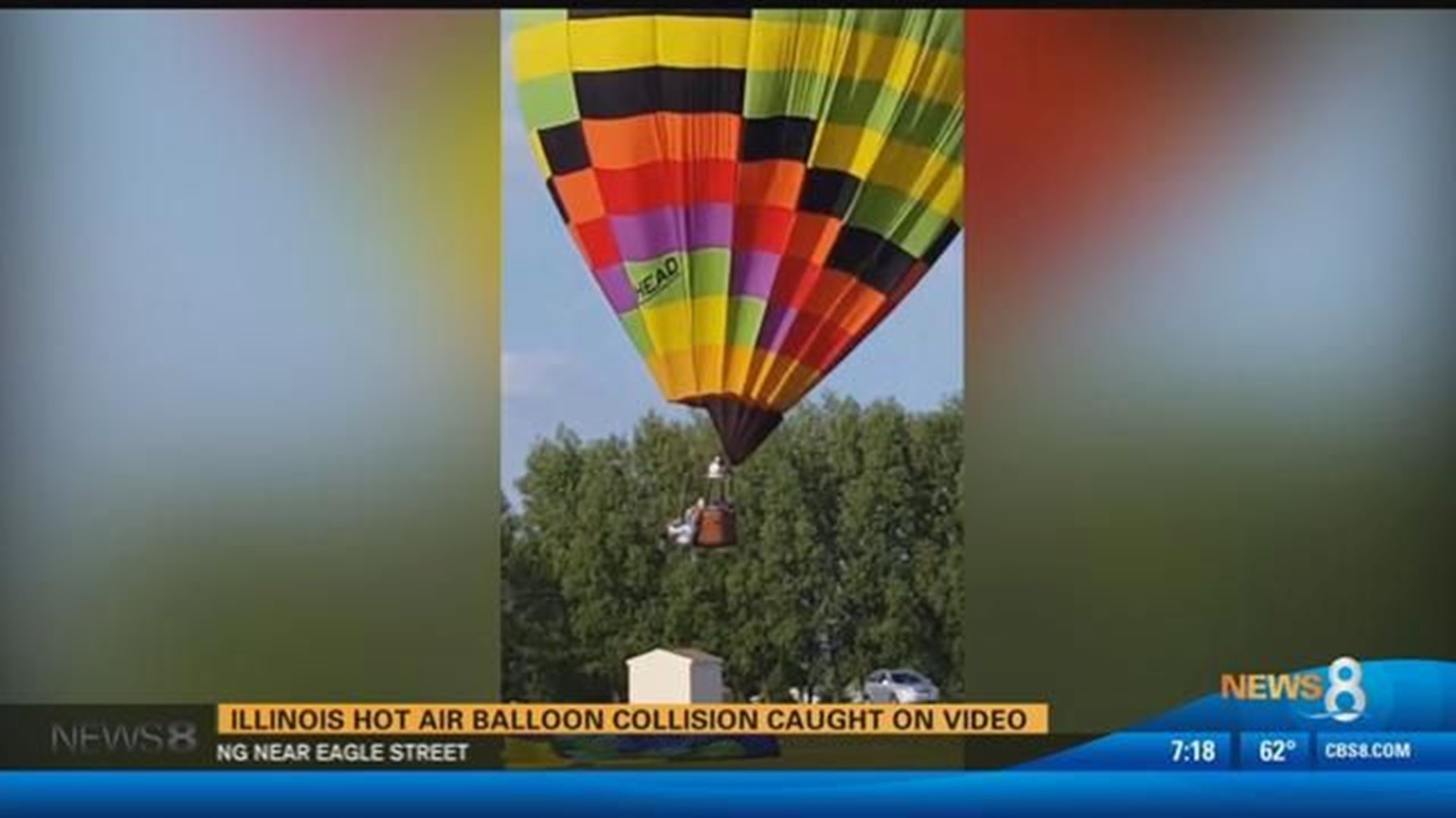 Illinois hot air balloon collision caught on video | cbs8.com