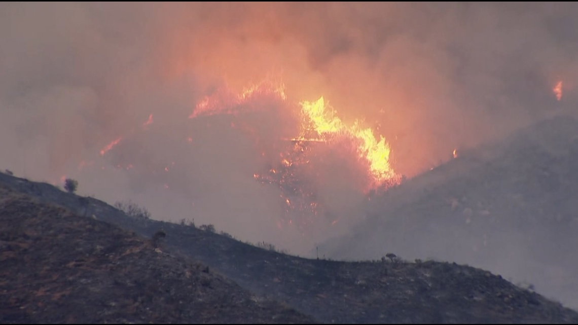 Firefighters battle Henderson Fire in Pala | cbs8.com