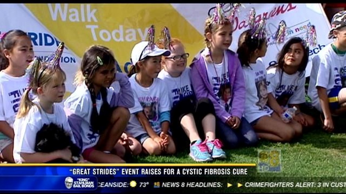 "Great Strides" event raises money for cystic fibrosis | cbs8.com