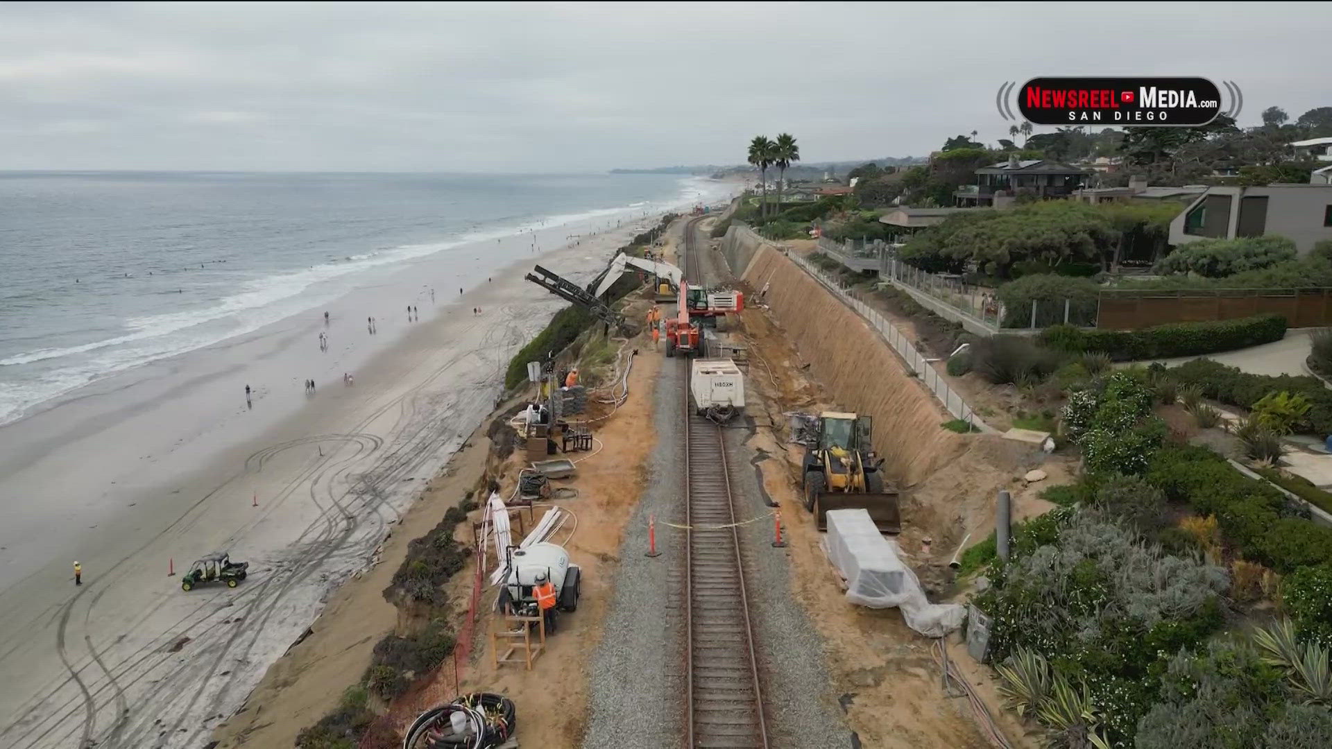 Del Mar bluffs stabilization construction | cbs8.com