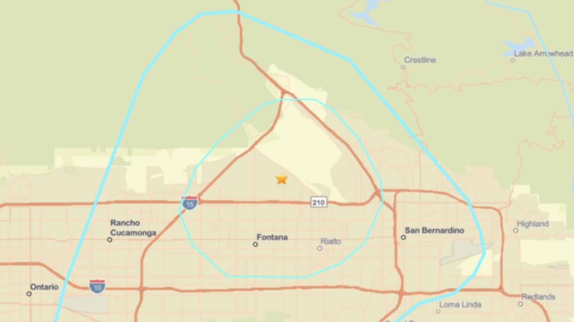 USGS: Earthquake reported, felt in San Bernardino County CA | cbs8.com