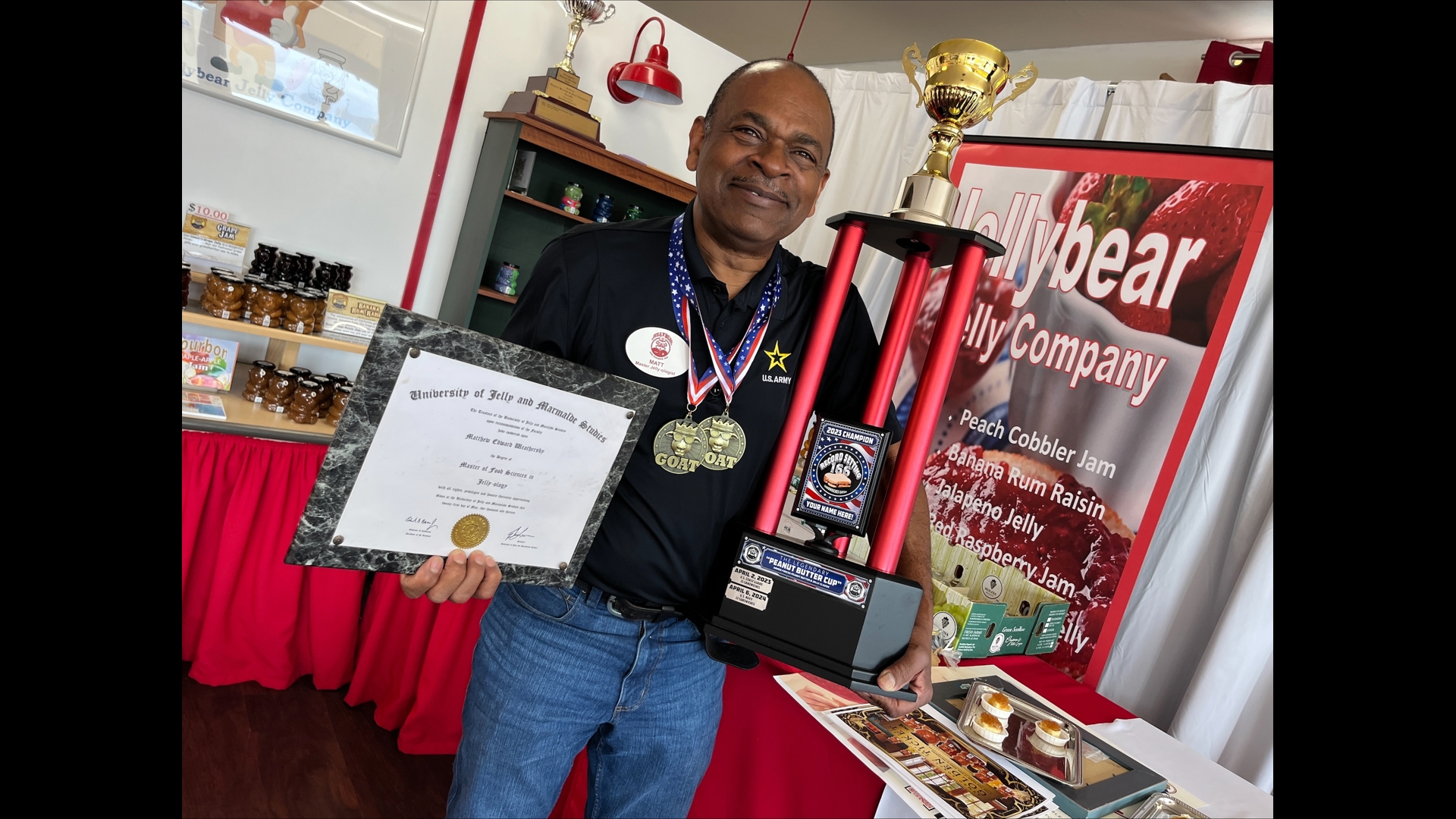 Retired officer finds success with Jelly Bear Jelly Co. | cbs8.com