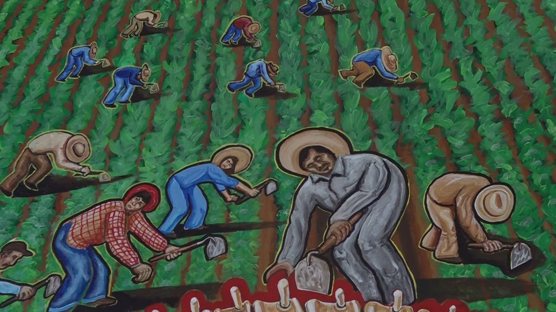 Chicano Park mural honors 1960s farmworkers | cbs8.com