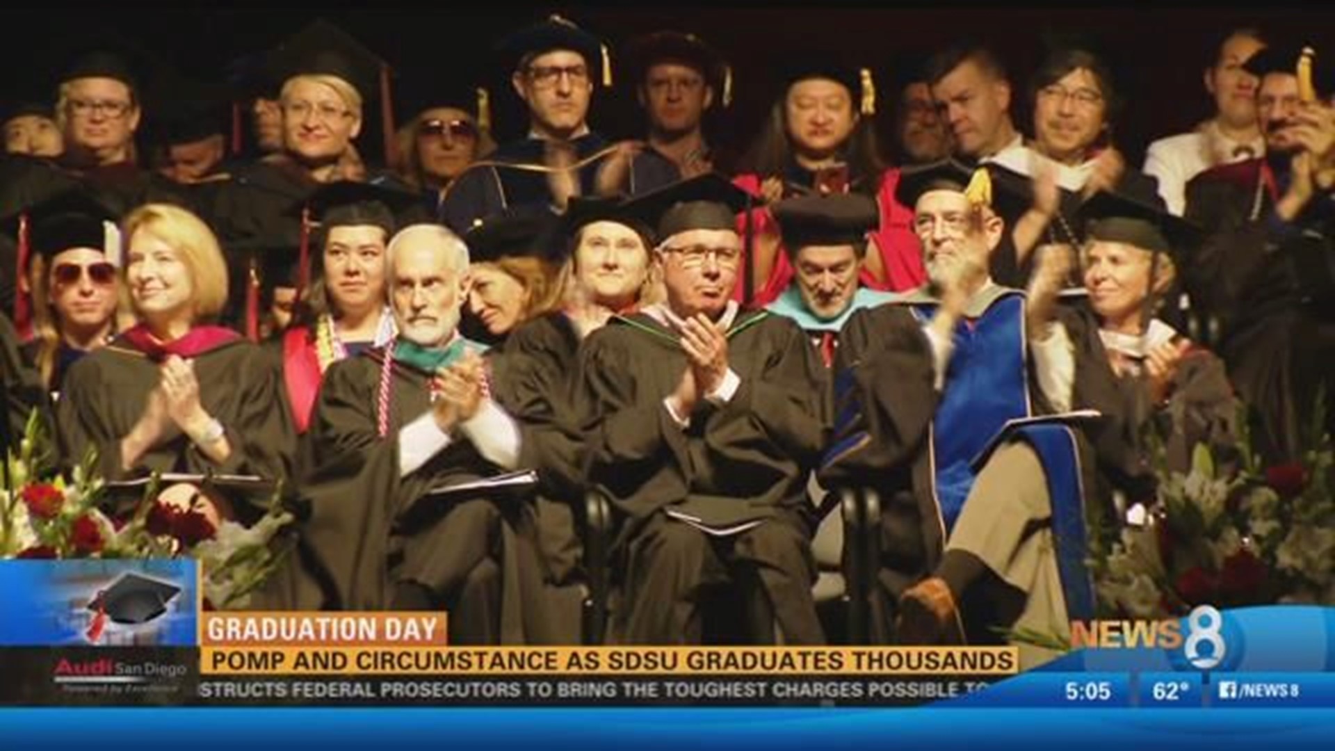 Pomp and circumstance as SDSU graduates thousands | cbs8.com