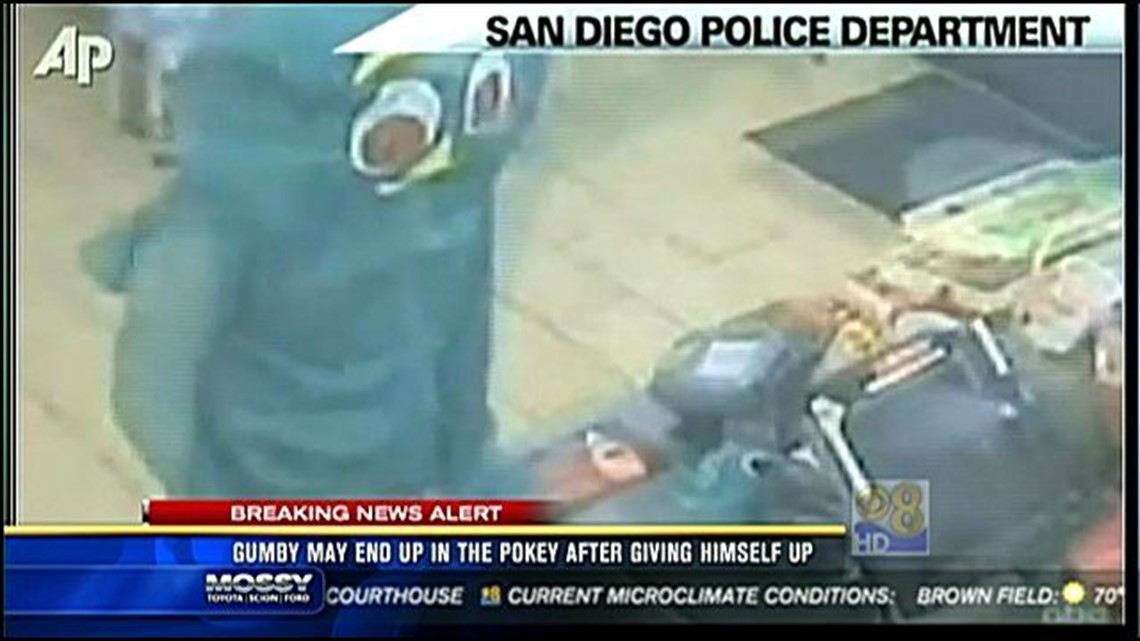 Suspects in 'Gumby' holdup interviewed by police | cbs8.com