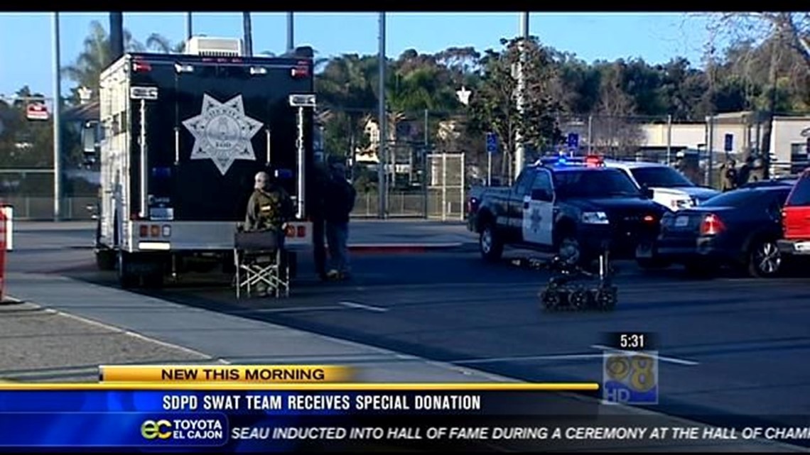 SDPD SWAT team receives special donation | cbs8.com