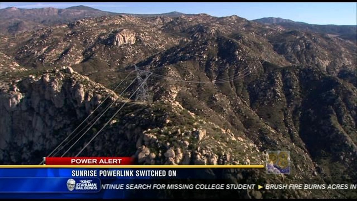 Sunrise Powerlink switched on | cbs8.com