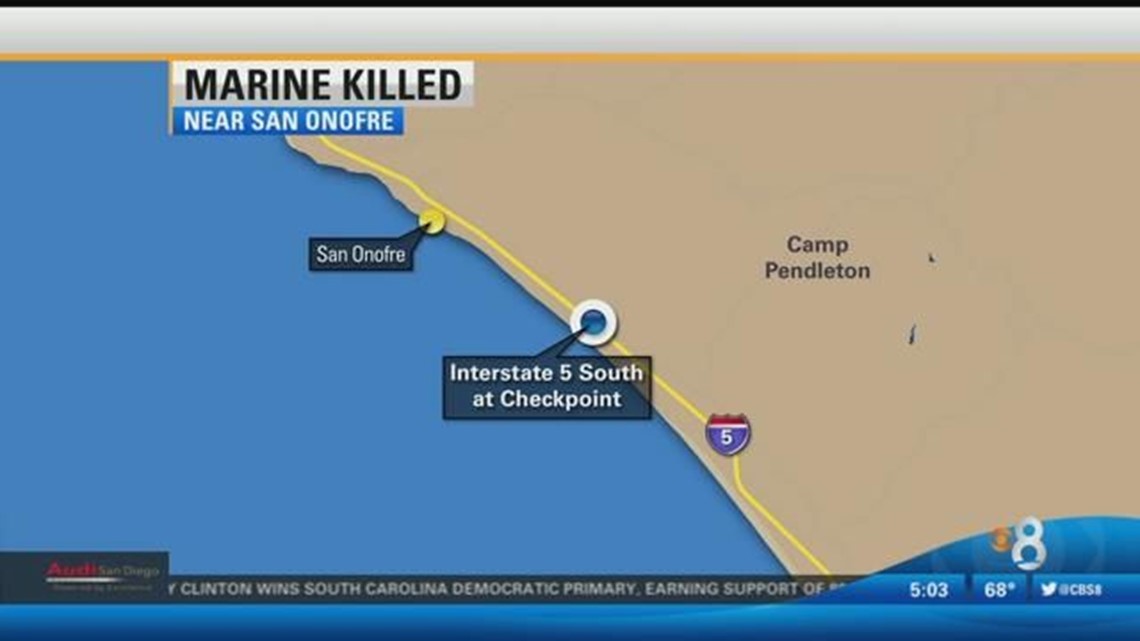 Camp Pendleton Marine dies in I-5 crash | cbs8.com