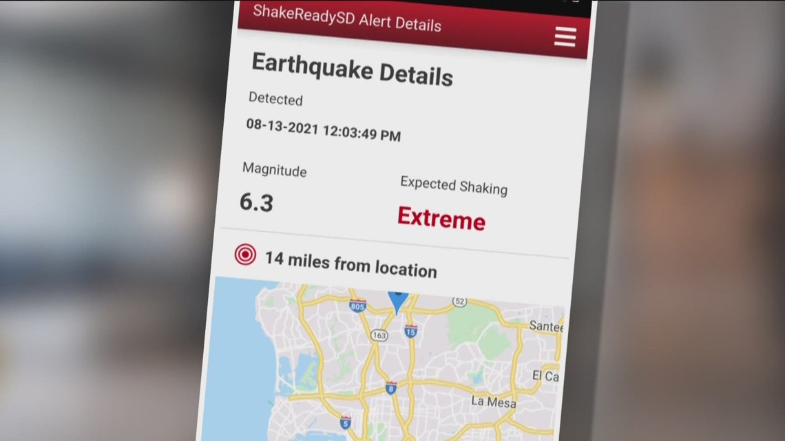 Earthquake notification apps alert residents of quakes | cbs8.com