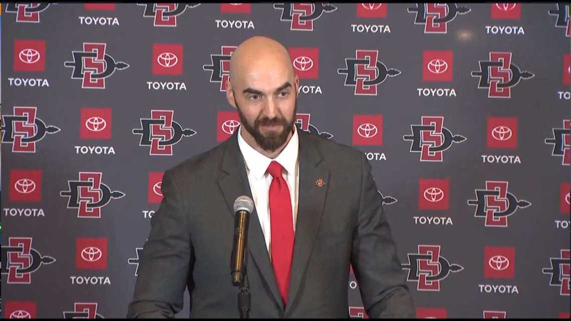 Sean Lewis introduced as San Diego State Aztecs football head coach ...