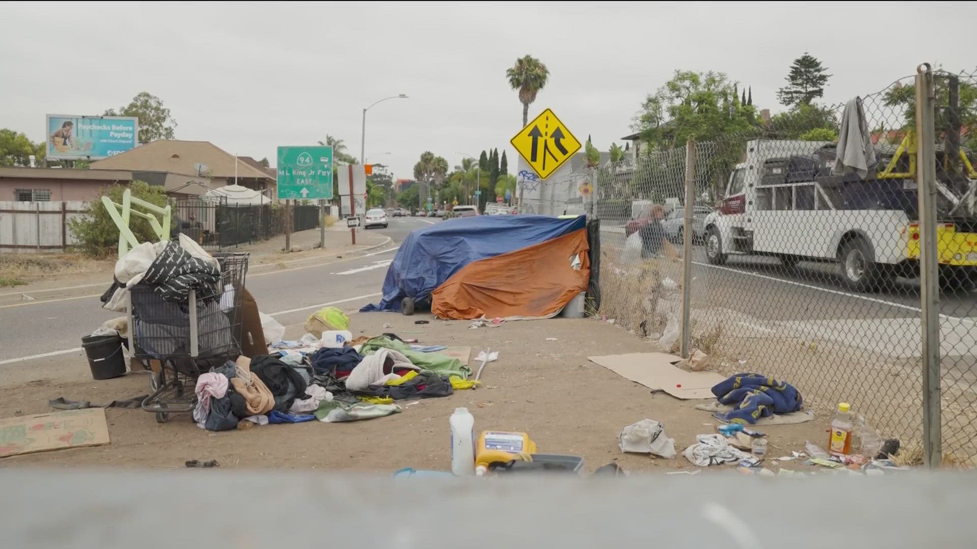 San Diego, Caltrans partner to clear highway encampments | cbs8.com