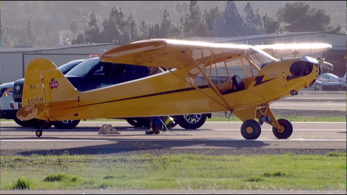 Small plane crashes on runway of Gillespie Field | cbs8.com