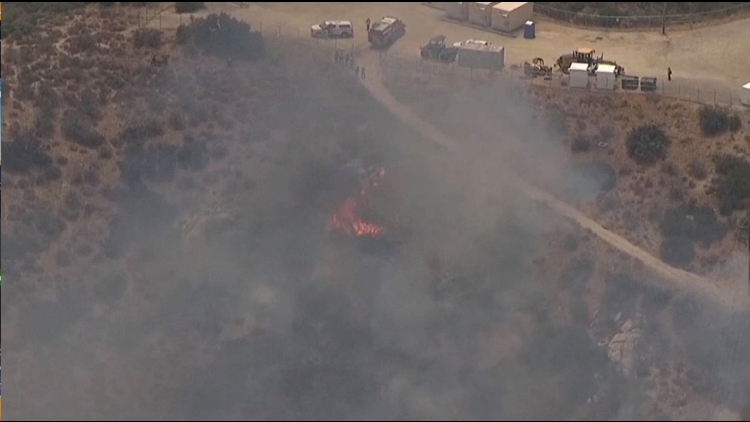 Brush fire, smoke, flames, any evacuations, map in Campo | Posta Fire ...