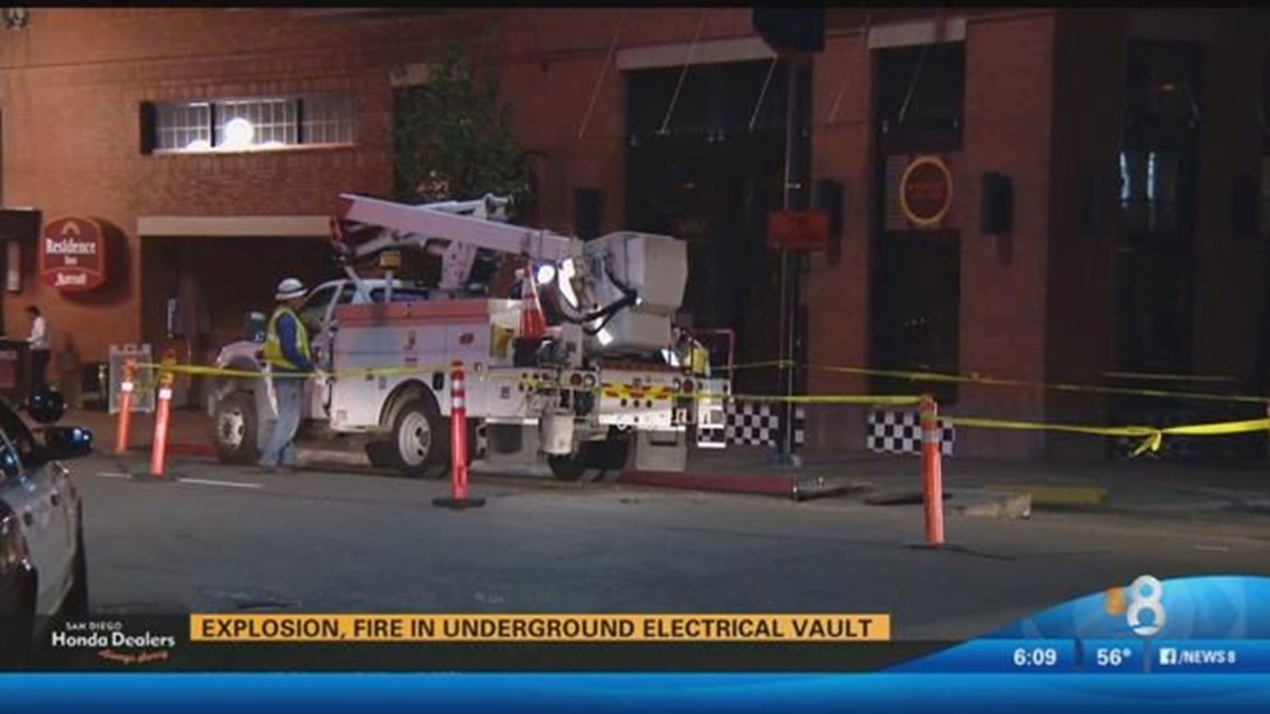 Electrical vault explosion prompts evacuations in Gaslamp District ...