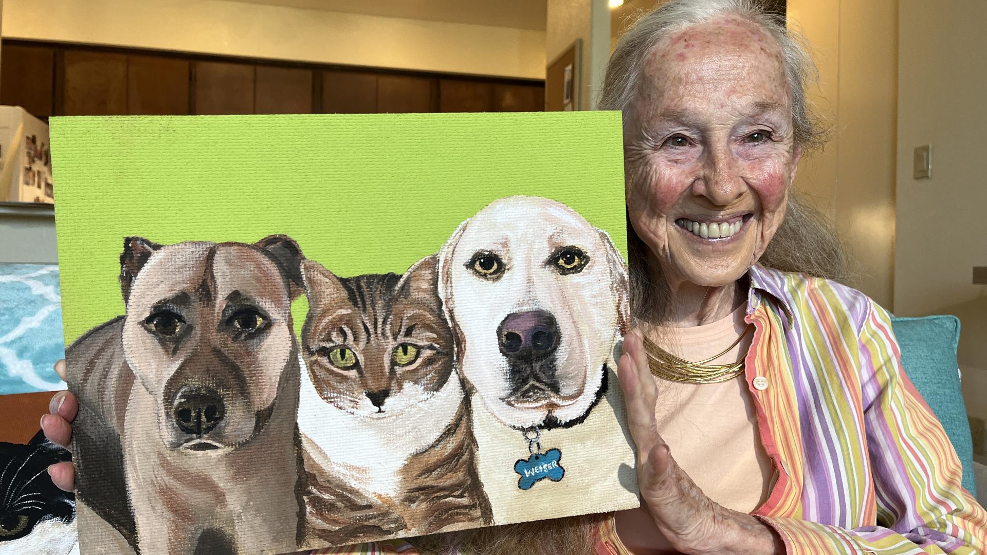 Del Mar artist celebrates painting over 2,000 pet portraits, turning ...