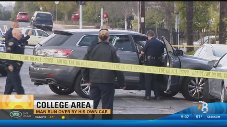 Man run over by own car in College area | cbs8.com
