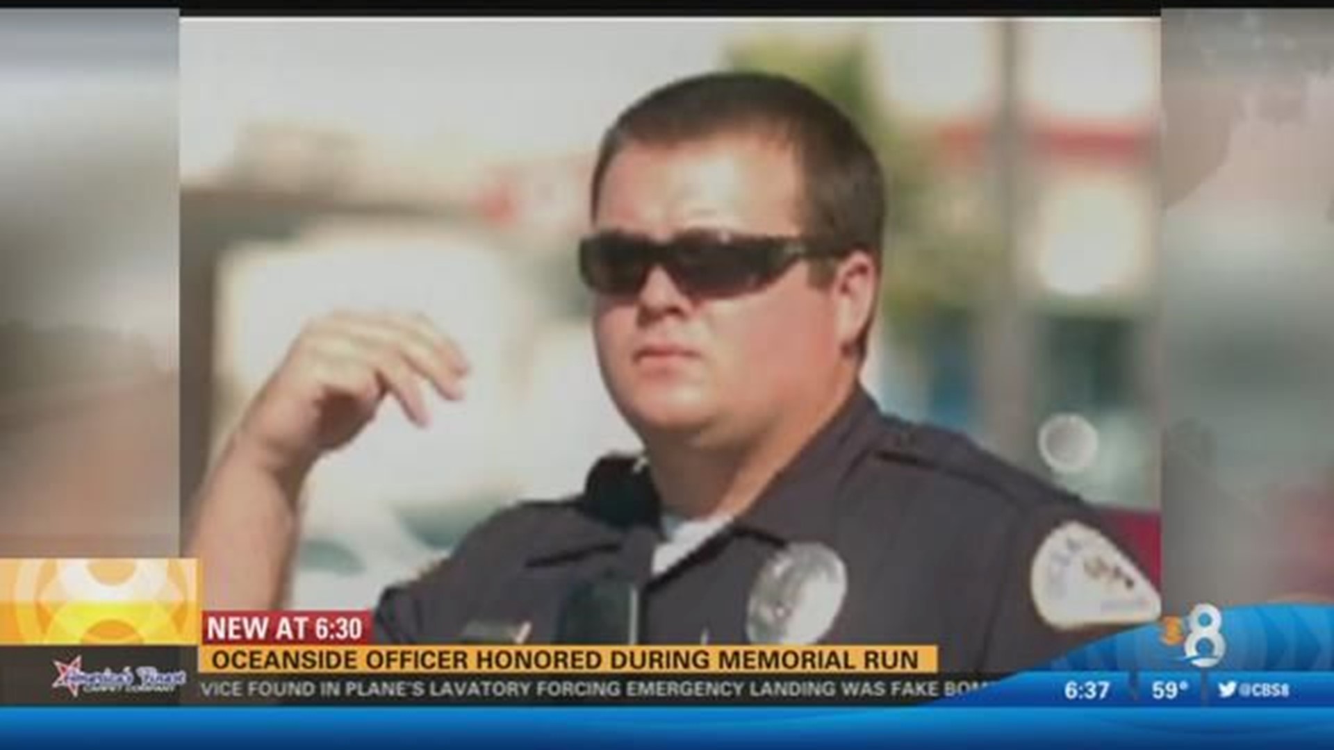 Oceanside: Officer honored during memorial run | cbs8.com