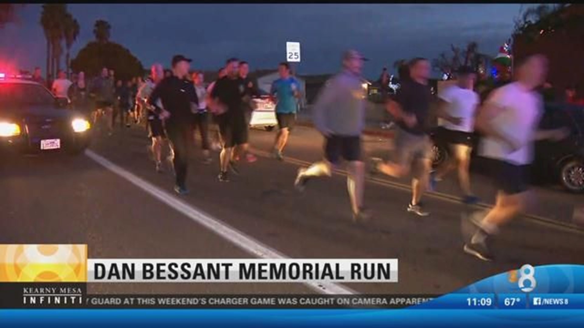 Running in honor of fallen officer Dan Bessant | cbs8.com
