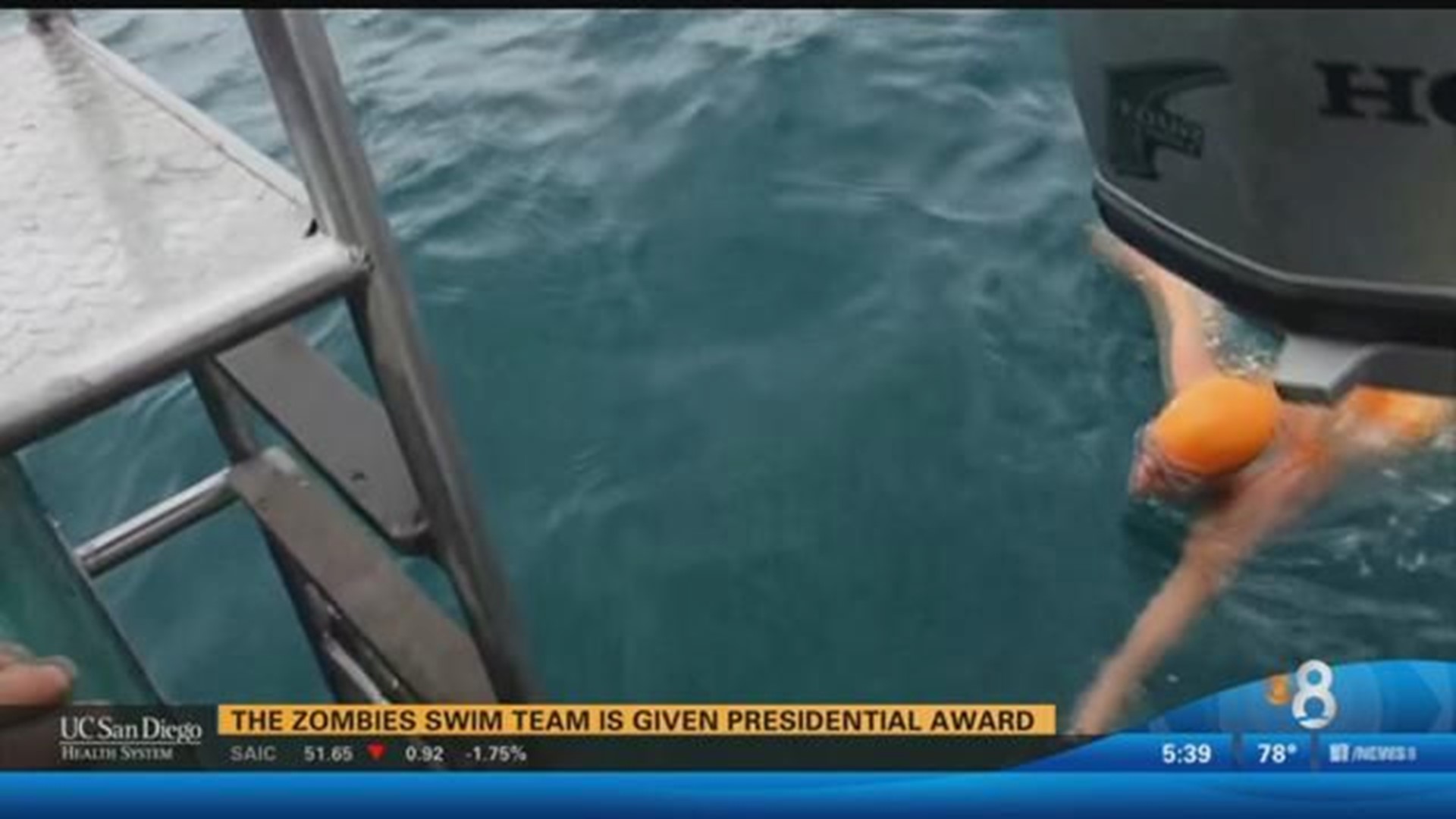 The Zombies Swim Team is given presidential award | cbs8.com