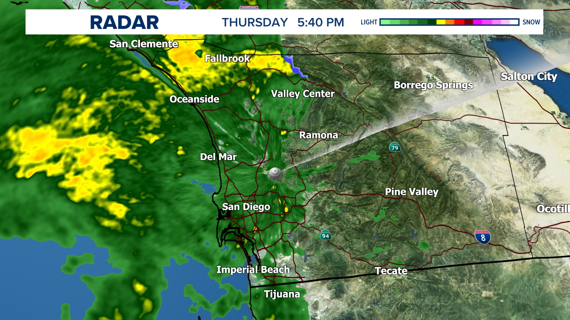 San Diego storm | Rain, snow, radar, atmospheric river | cbs8.com