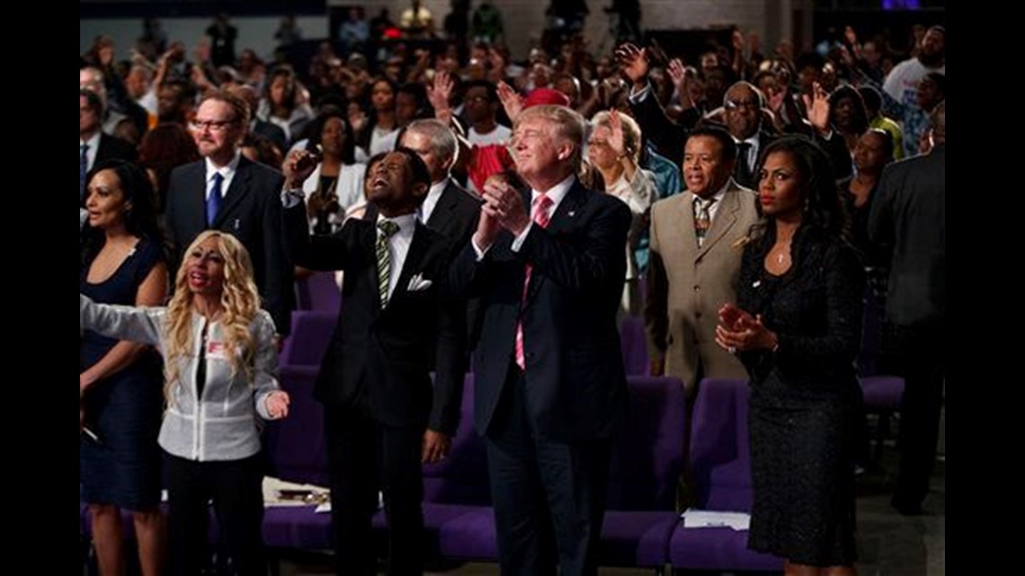 Trump tells black churchgoers in Detroit visit is 'to learn' | cbs8.com