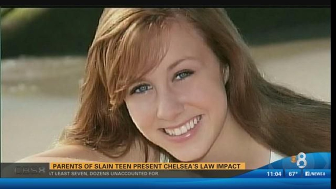 Parents of slain teen talk about Chelsea's Law impact | cbs8.com