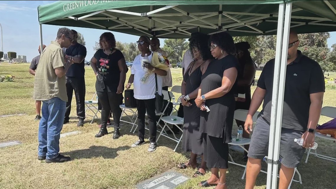 Sydney Cooper reburied alongside wife | cbs8.com