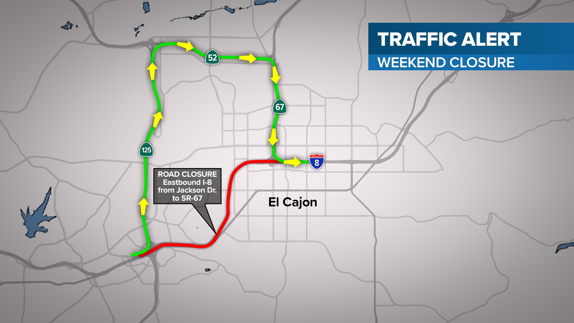 I-8 east freeway closed from La Mesa to El Cajon | cbs8.com