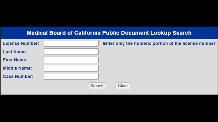 Find out if your doctor has been disciplined by CA Medical Board | cbs8.com