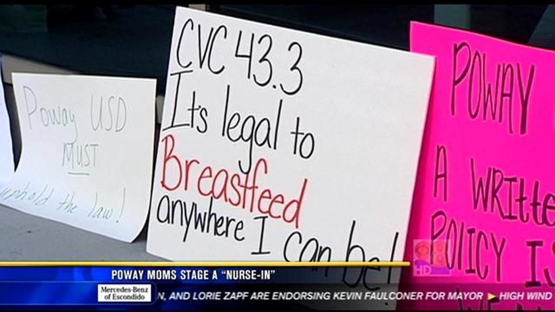 Poway moms stage nurse-in | cbs8.com