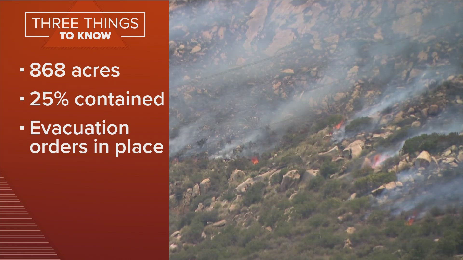 Crews continue to contain Monte Fire, evacuation orders remain - 10 p.m ...