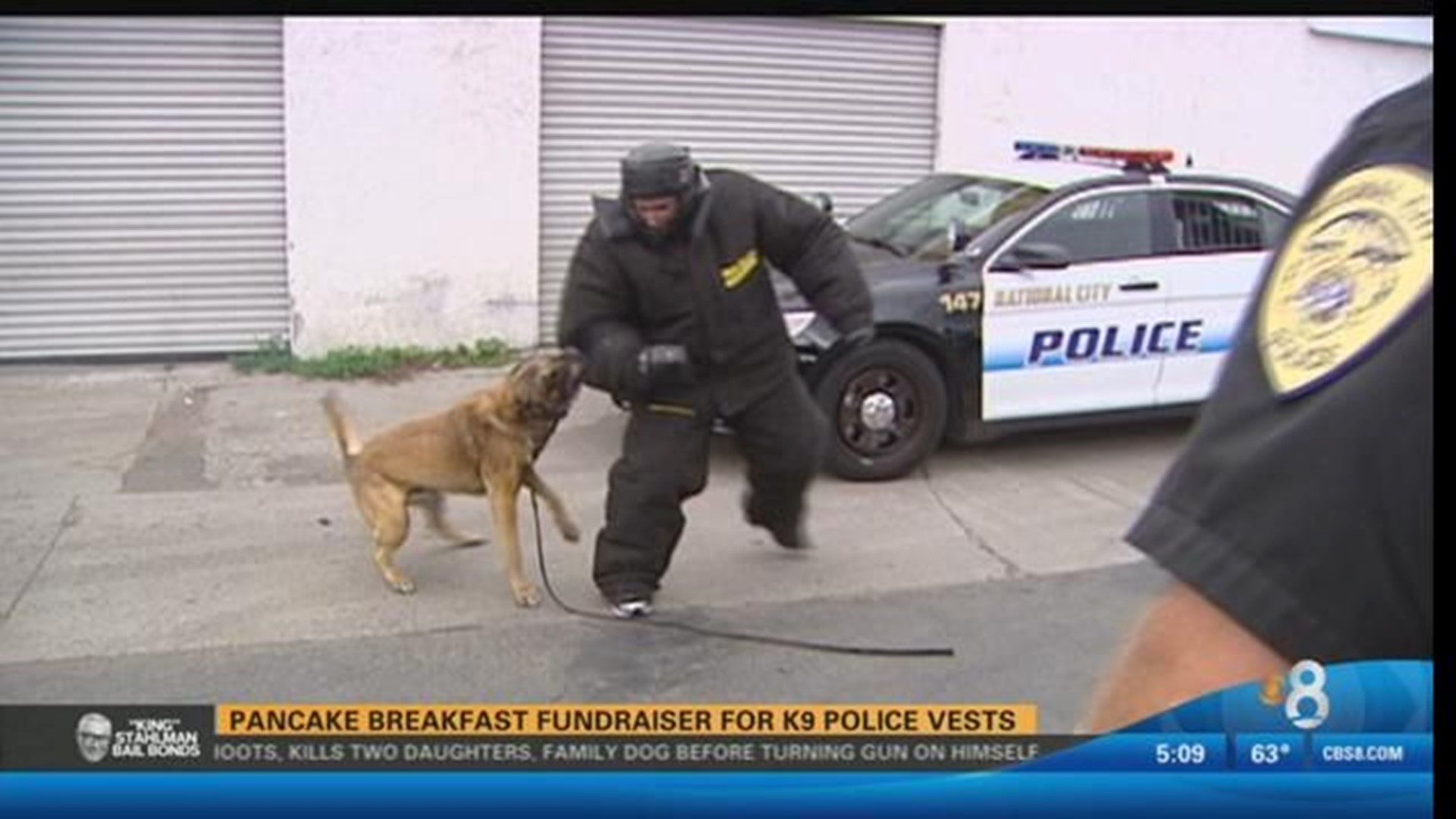 Pancake breakfast fundraiser for K-9 police vests | cbs8.com