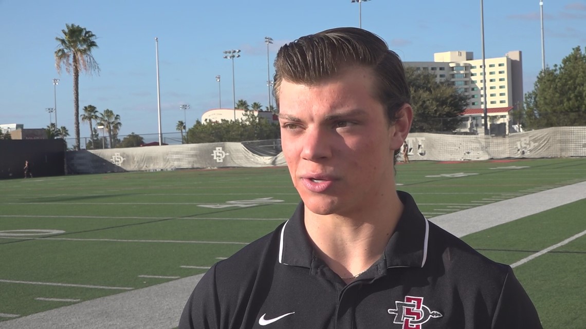 Aztec kicking extraordinaire Jack Browning 'honored' to be Mountain West Special Teams Player of ...