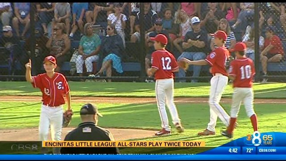 Encinitas Little League team wins first of two games | cbs8.com
